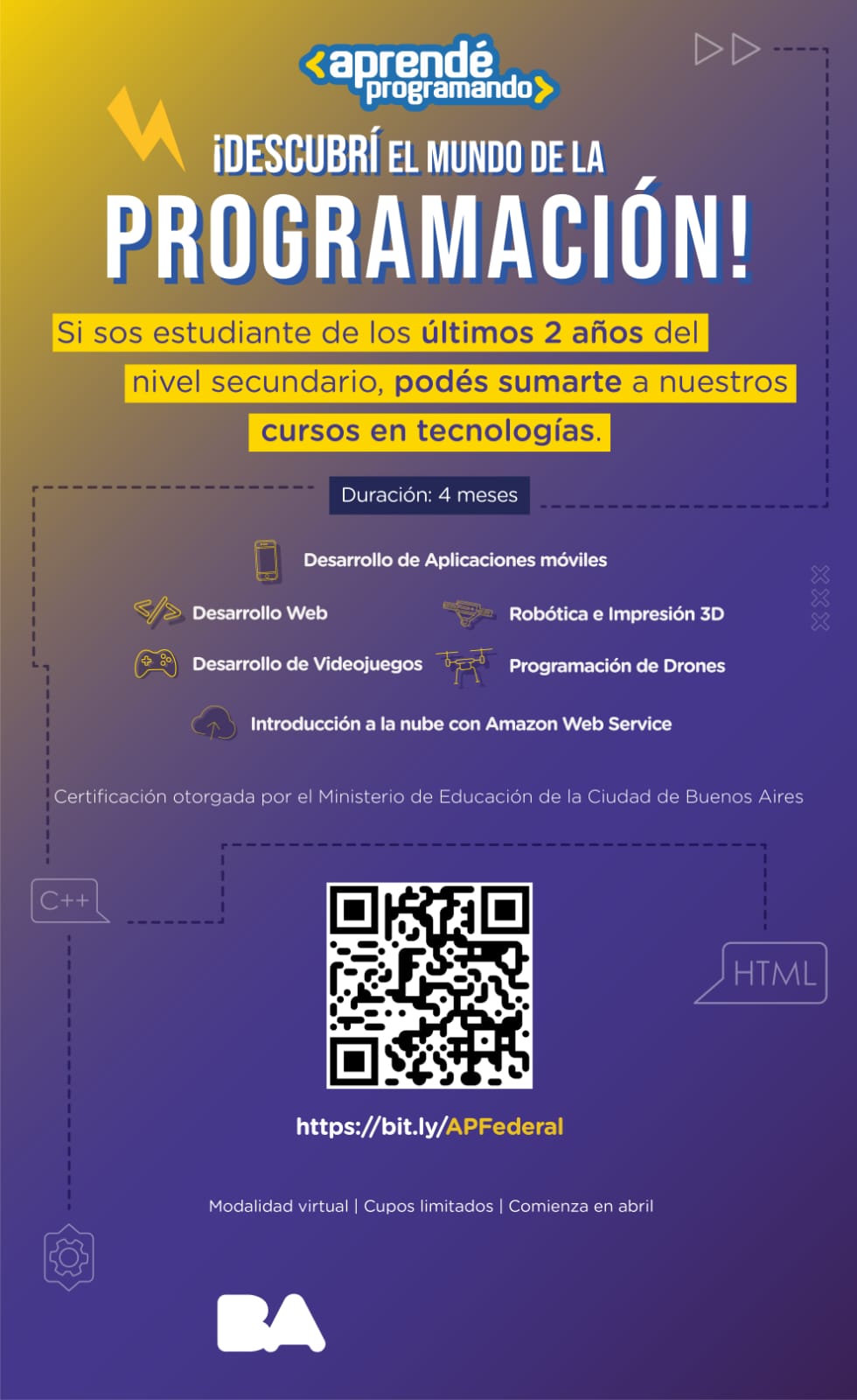 Llegó Aprendé Programando a la Jurisdicción ¡Comenzá a Programar! - Ministerio de Educación de ...